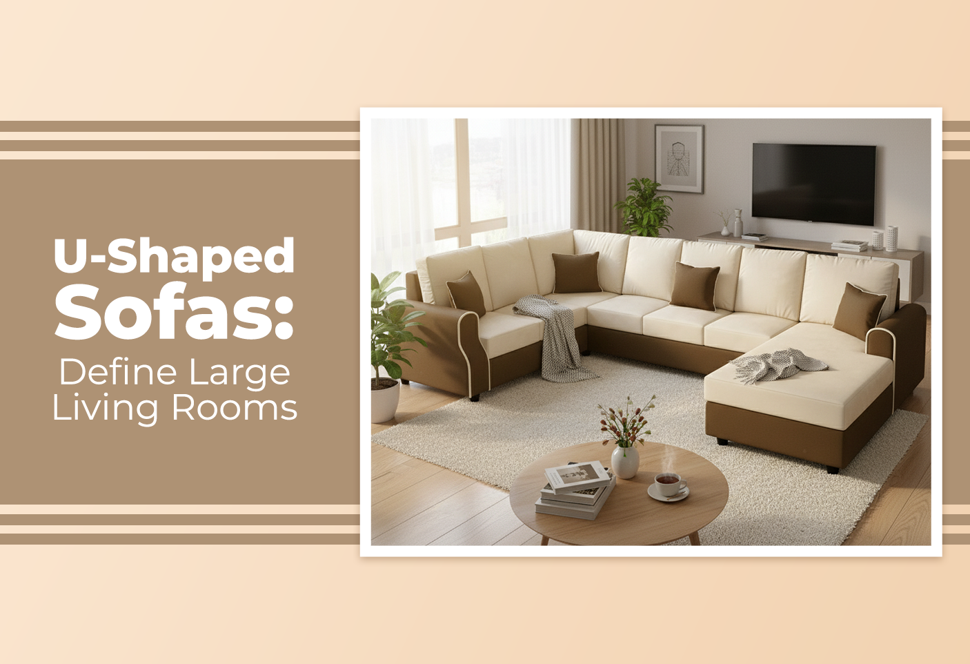 U-Shaped Sofa Styling Secrets - Bharat Lifestyle Furniture